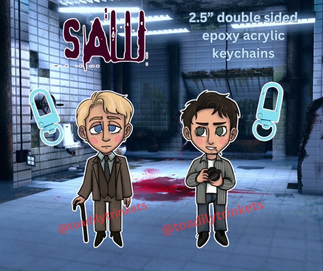 Babydoll Adam & Lawrence Charms — Saw Chibi Mini Glitter Epoxy ...