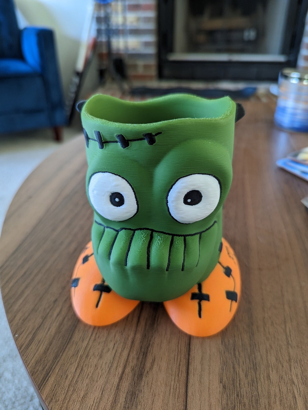 Frank the Frankenstein Monster Planter Pot | Halloween Decoration - Etsy