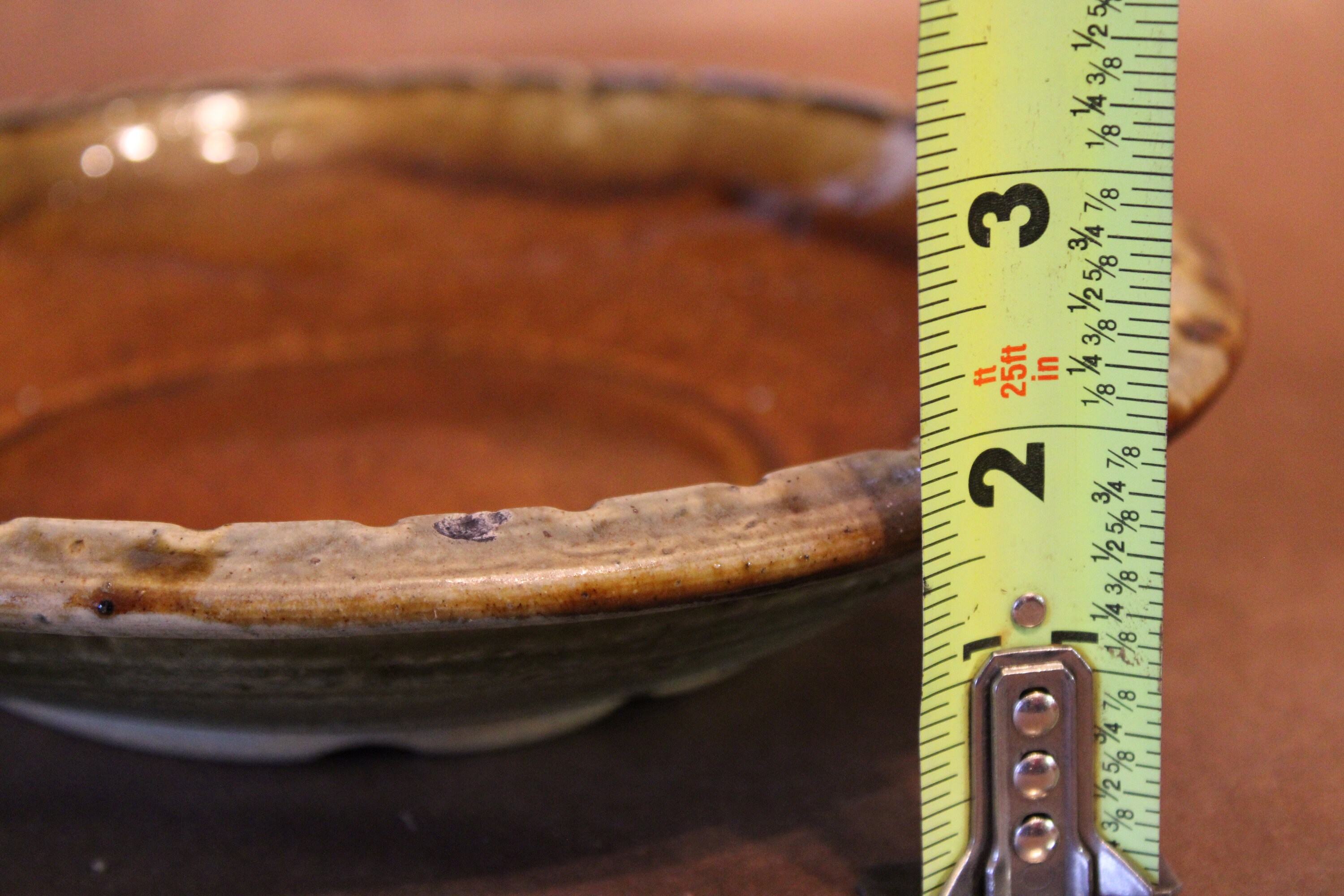 Ceramic Shallow Fruit Bowl - Etsy