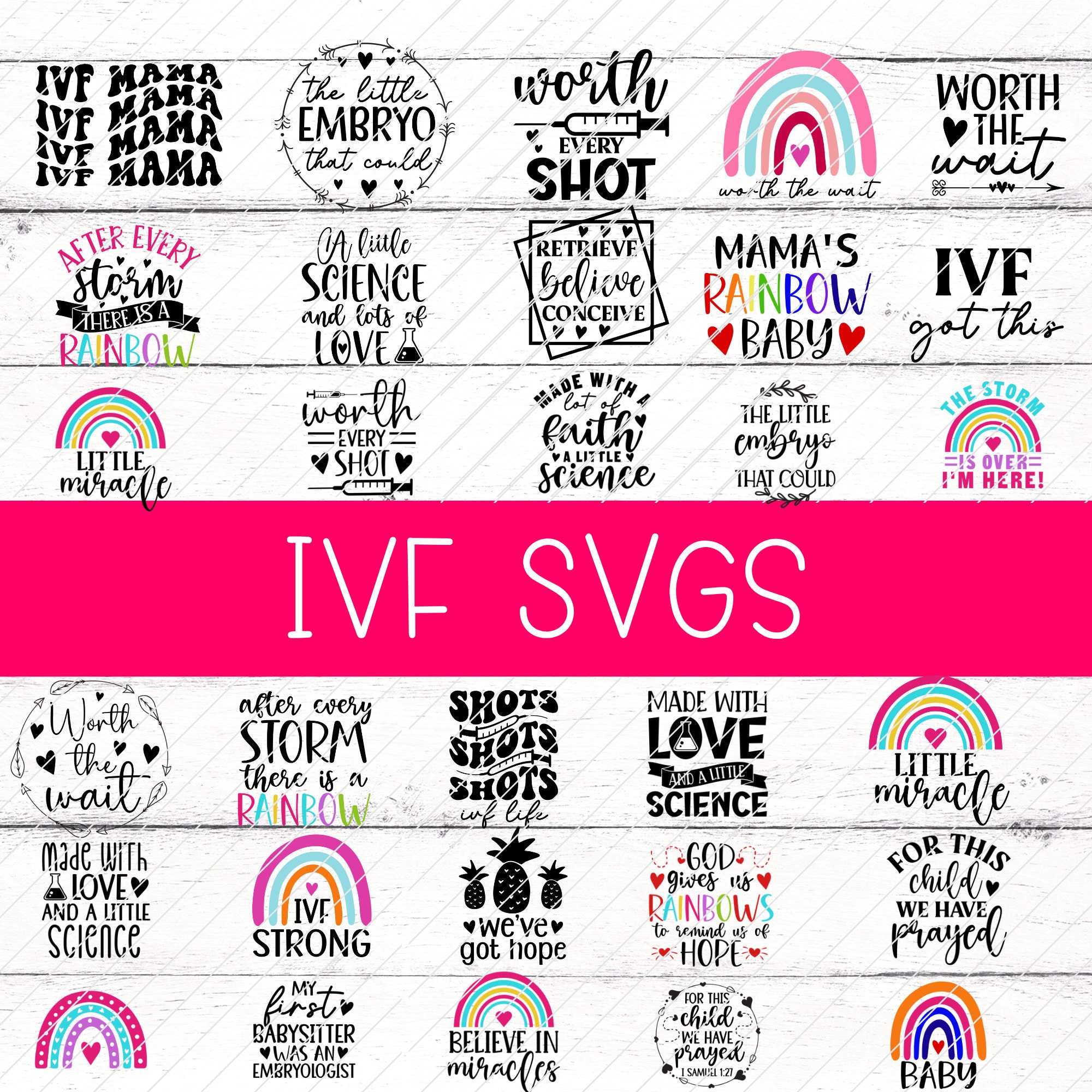 IVF SVG Bundle, Mom to Be Svgs, Transfer Day, Digital Download - Etsy