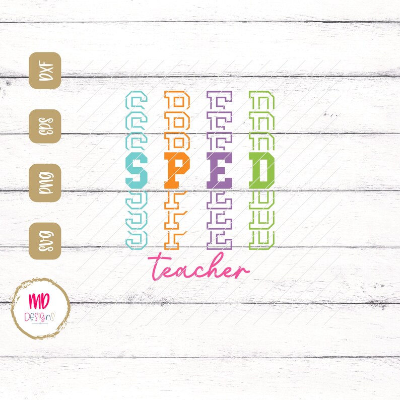 SPED Teacher SVG Design, Teacher Cricut File, Tshirt Ideas for Teachers ...