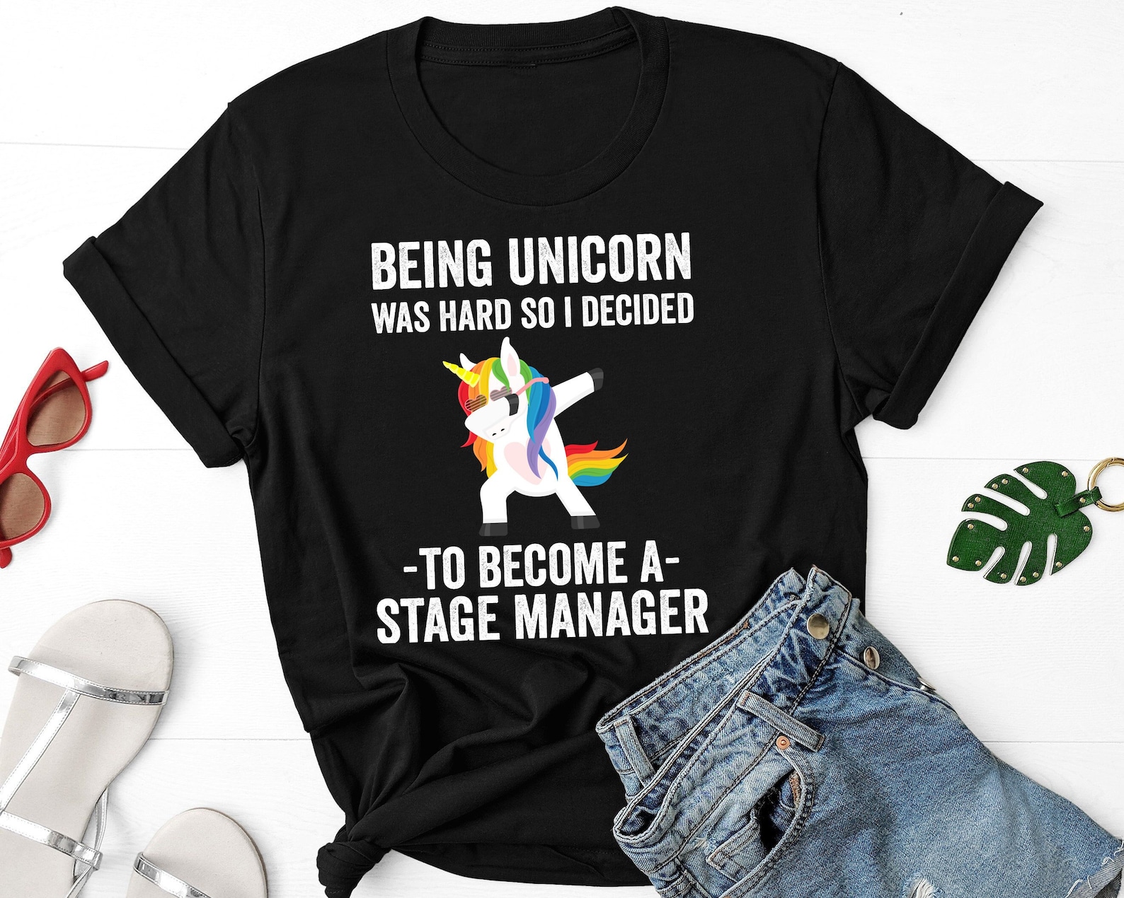 Unicorn Stage Manager Shirt Stage Manager Women Shirts - Etsy