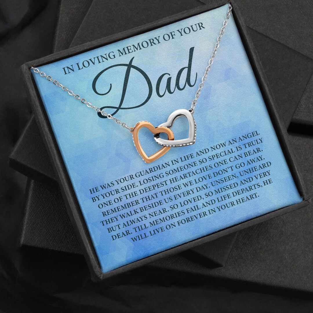 In Loving Memory of Your Dad Necklace, to My Wonderful Dad Remembrance ...