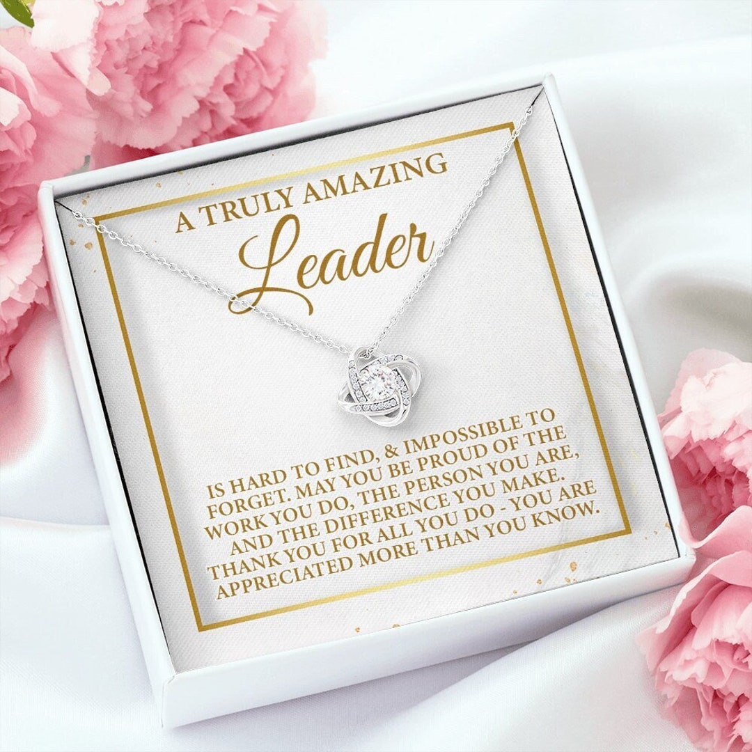 A Truly Amazing Leader Necklace, Leader Appreciation Gift, Female ...