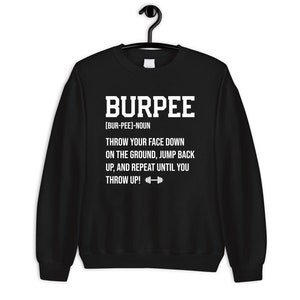 Burpee Definition Shirt, Funny Workout Shirt, Fitness Shirt, Funny Gym ...
