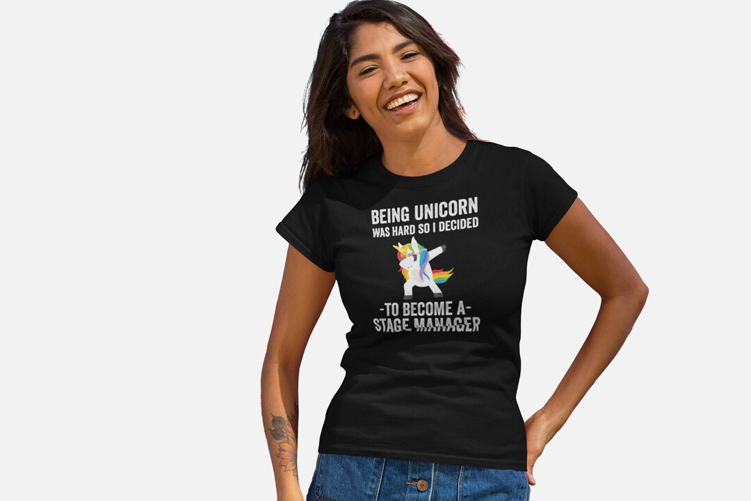 Unicorn Stage Manager Shirt, Stage Manager Women Shirts, Theatre ...