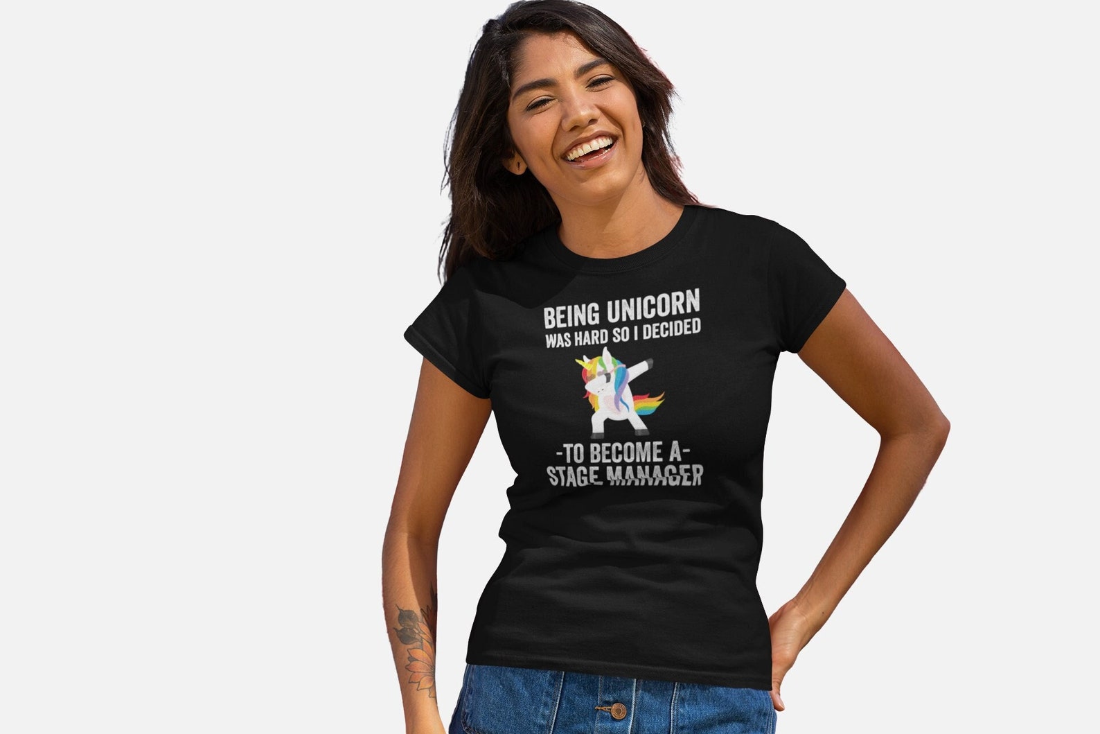 Unicorn Stage Manager Shirt Stage Manager Women Shirts - Etsy