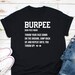 Burpee Definition Shirt Funny Workout Shirt Fitness Shirt - Etsy