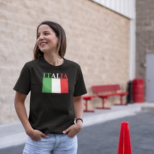 Italia Flag Emblem Shirt Italy Flag Shirt Italian Pride - Etsy