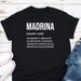Madrina Definition Shirt, Madrina Proposal Shirt, Madrina Corazon Shirt ...