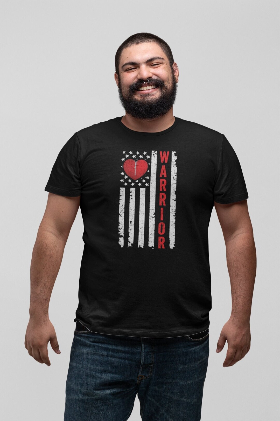 Open Heart Surgery Warrior Shirt, Heart Patients Survivor Shirt ...