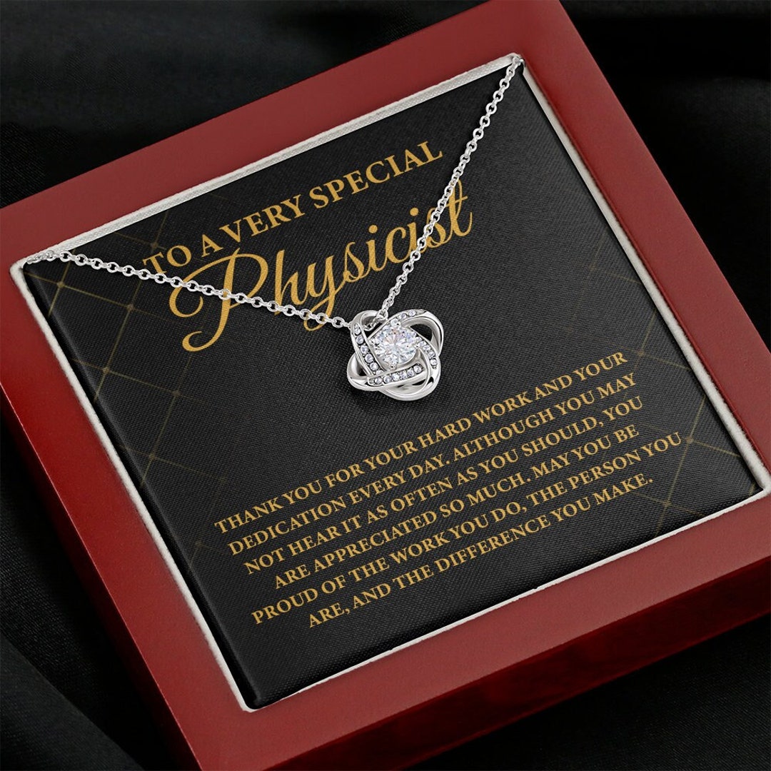 To A Very Special Physicist Necklace, Gift for Physicist, Best ...