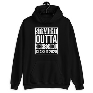 Straight Outta High School Class of 2028 Shirt, High School Student ...