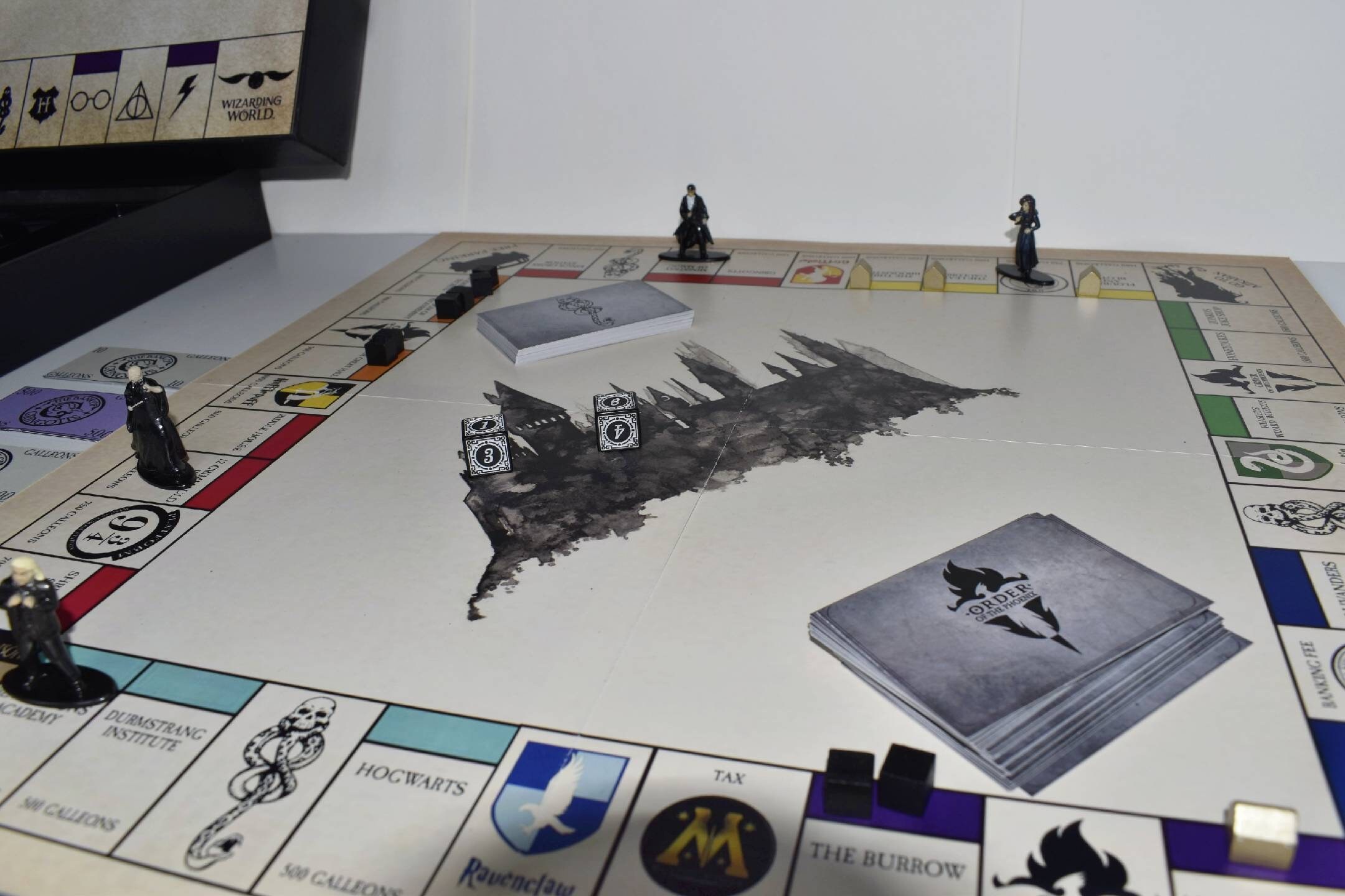 Harry Potter Monopoly Board Game. Wizard and Witch Game - Etsy
