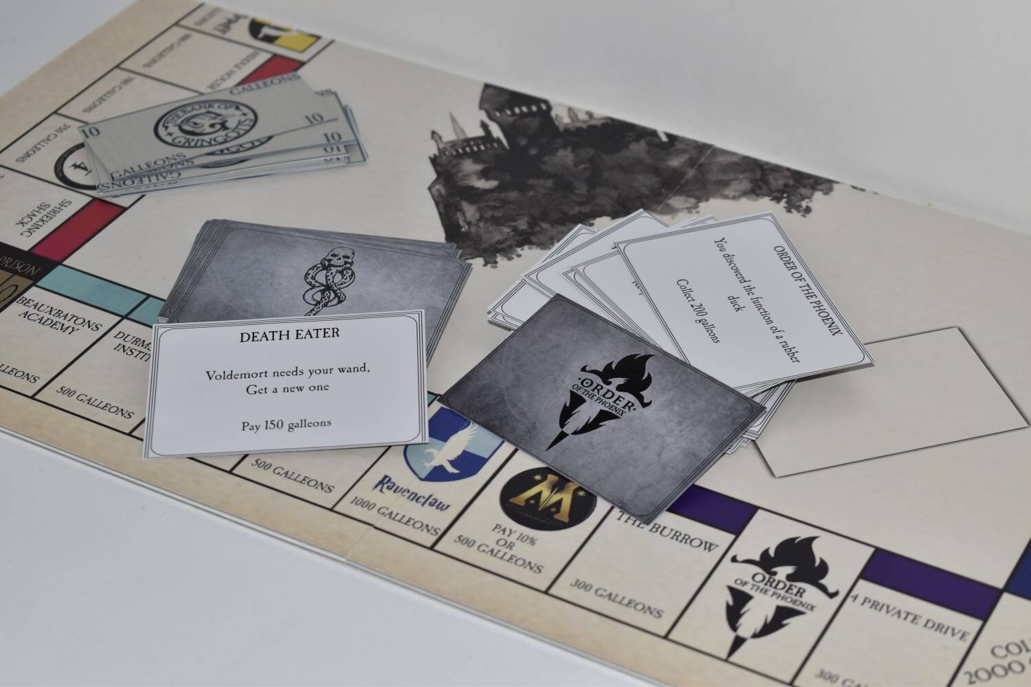 Harry Potter Monopoly Board Game Wizard And Witch Game Etsy