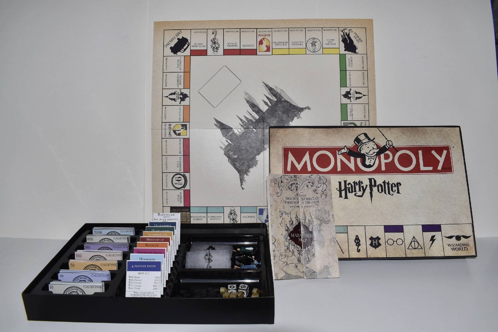 Harry Potter Monopoly Board Game. Wizard and Witch Game - Etsy
