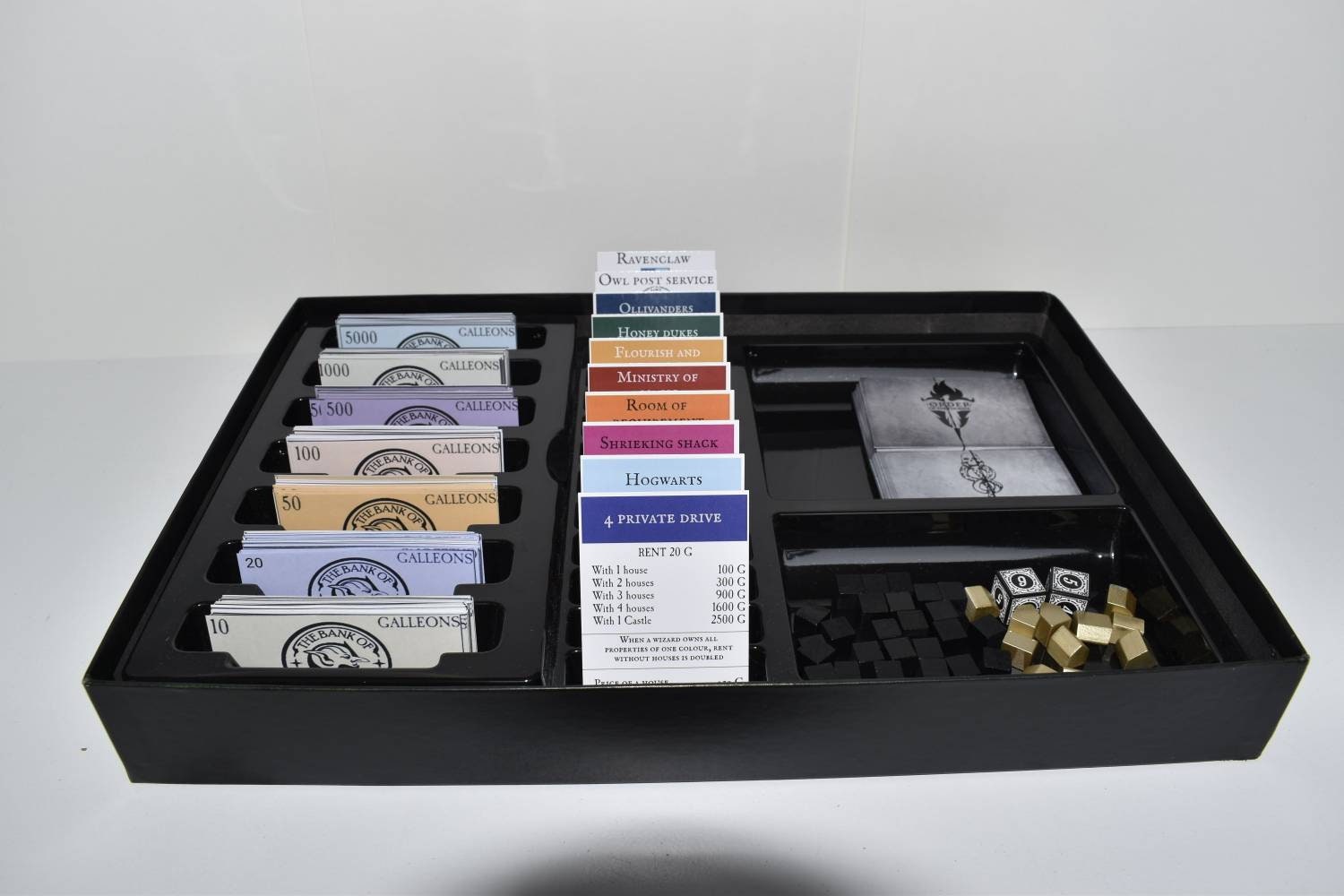 Harry Potter Monopoly Board Game. Wizard and Witch Game - Etsy