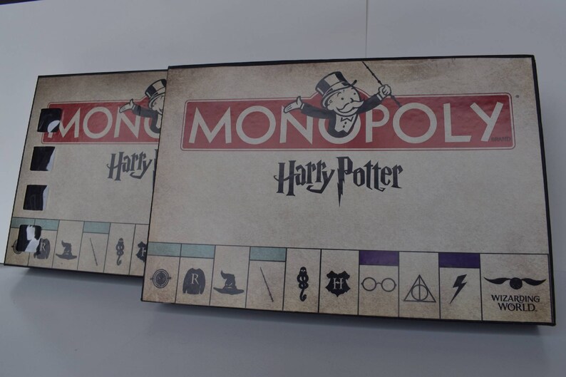 Harry Potter Monopoly Board Game Wizard And Witch Game Etsy