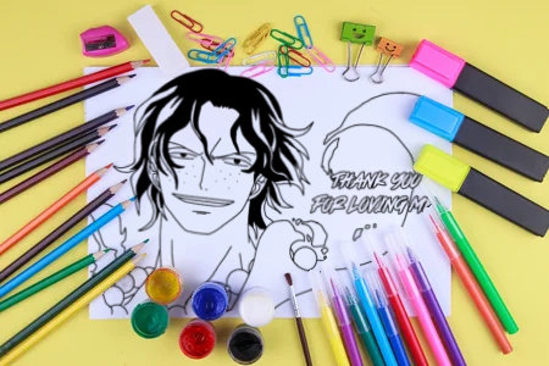Ace Colouring Page - Etsy