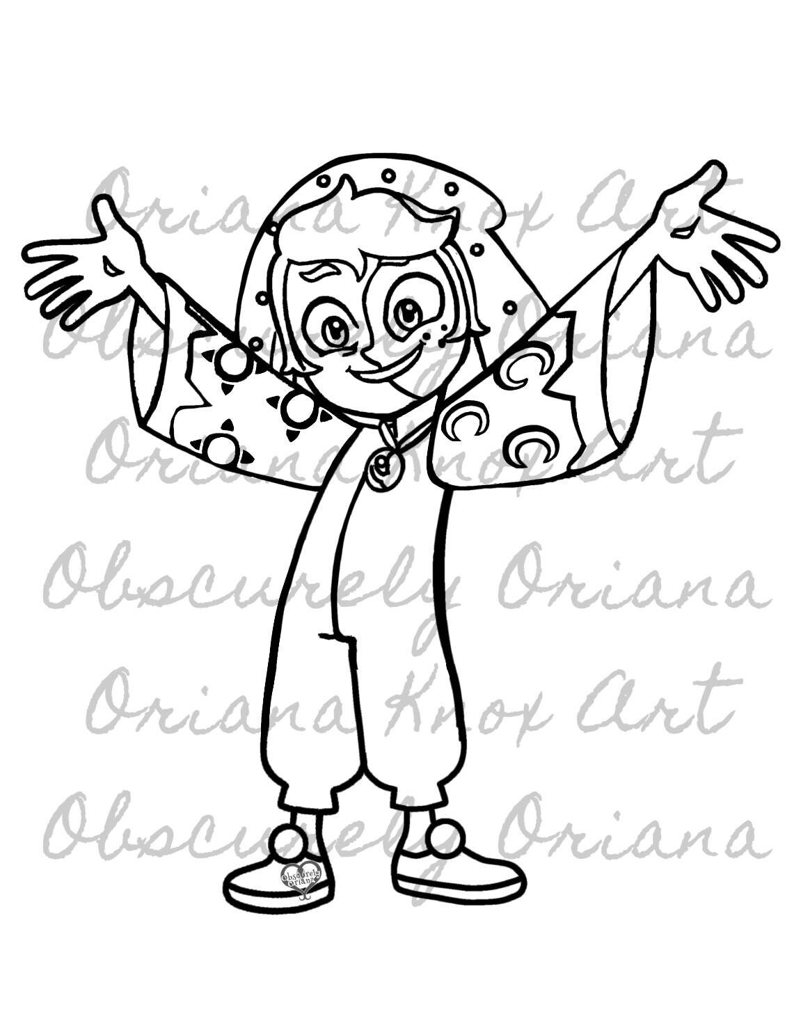 The Collector Colouring Page - Etsy