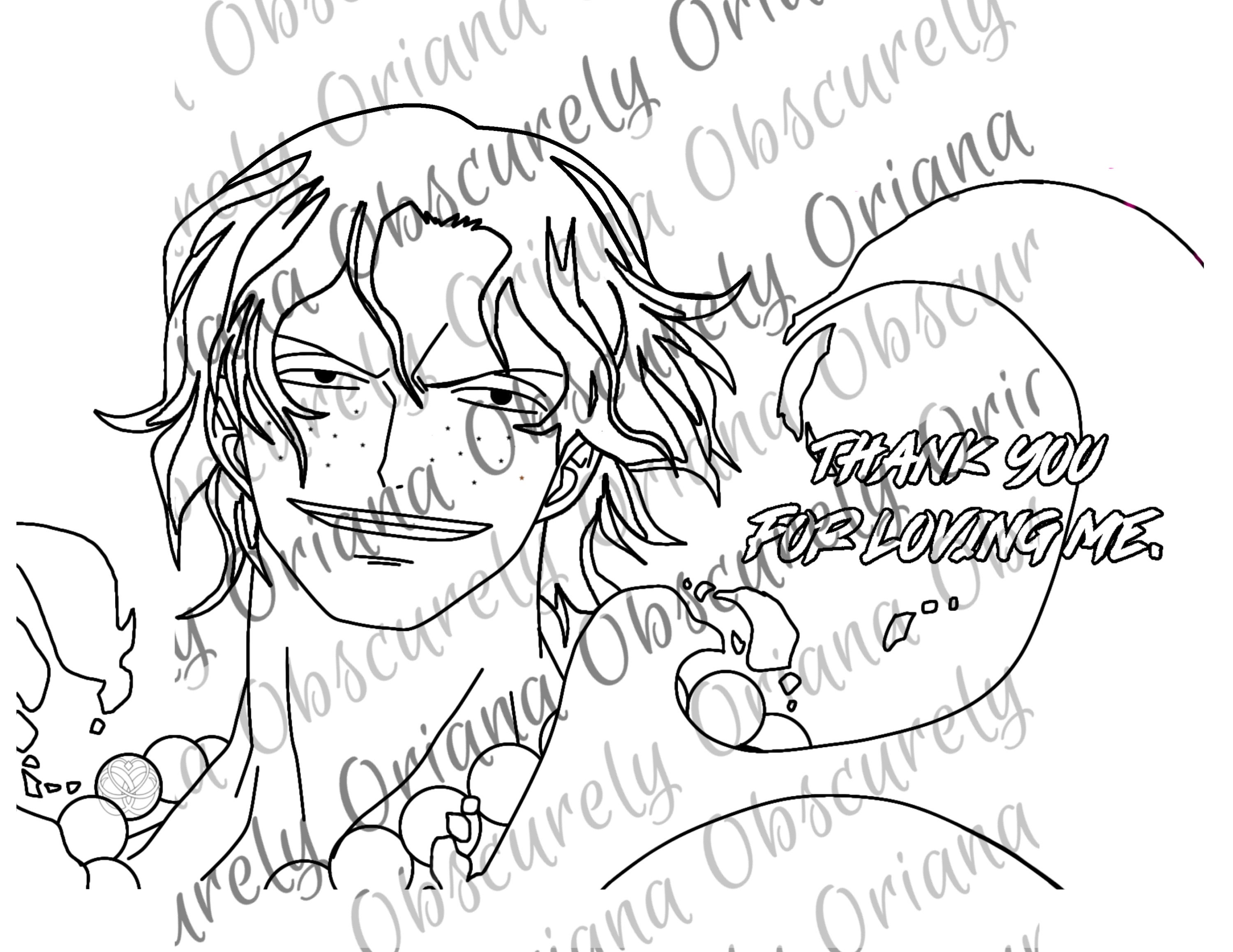 Ace Colouring Page - Etsy