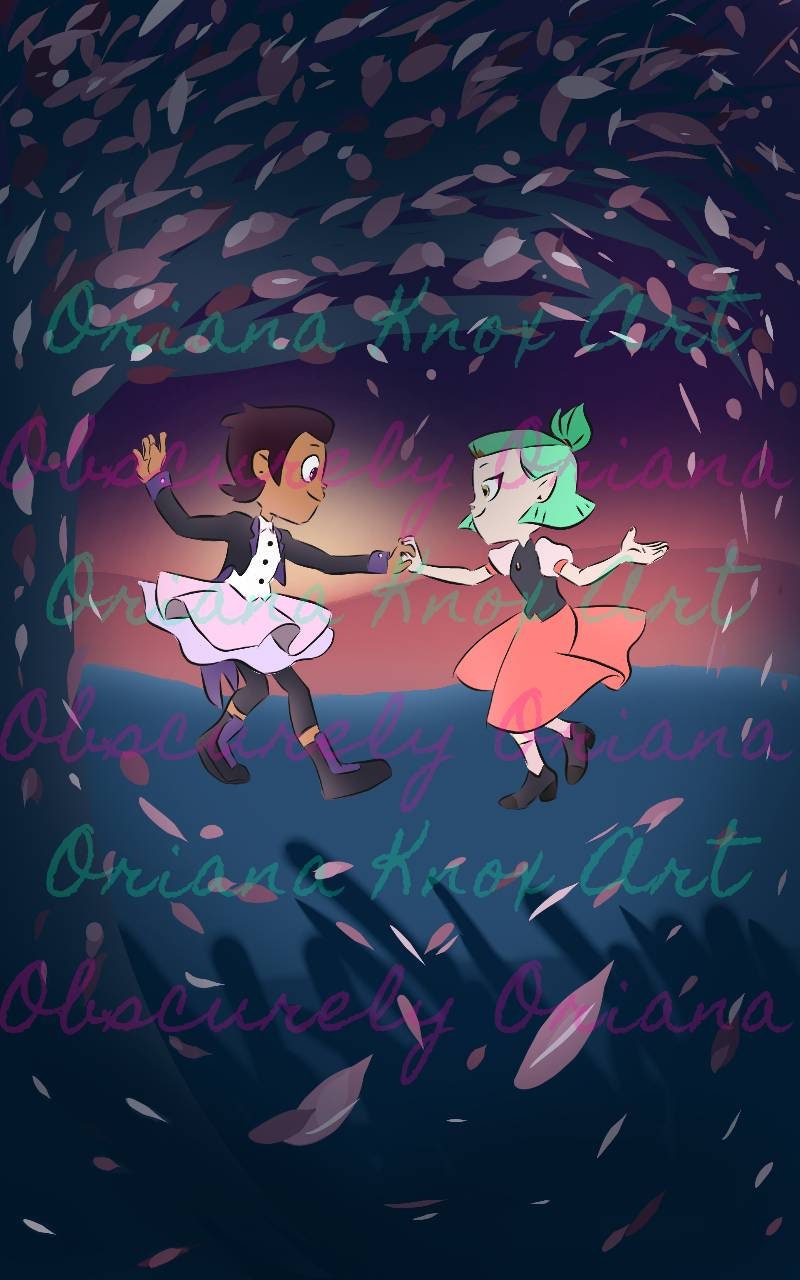 Lumity Colouring Page, Grom Dance, the Owl House Season 1, Luz Noceda ...