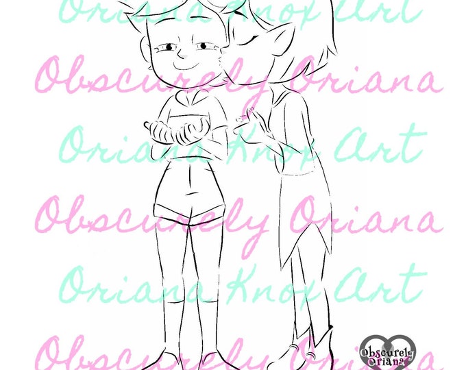 Lumity Colouring Page, New Years, the Owl House Season 2, Luz Noceda ...