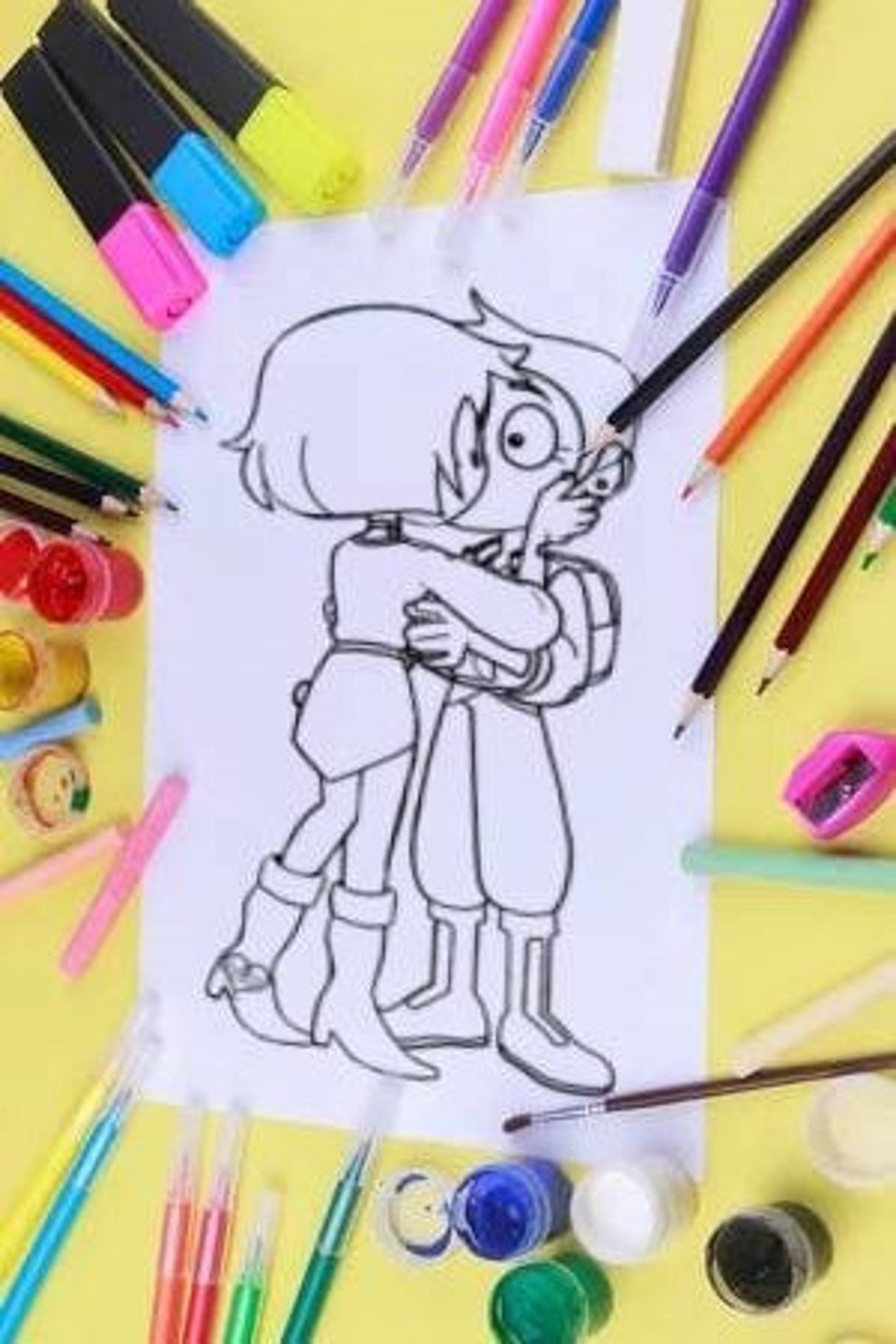 Lumity Kiss Colouring Page by Obscurely Oriana - Etsy Canada