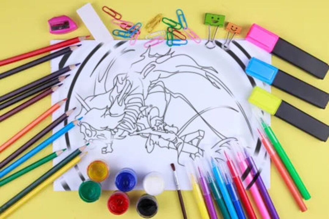 Enemy Defeated Colouring Page by Obscurely Oriana - Etsy