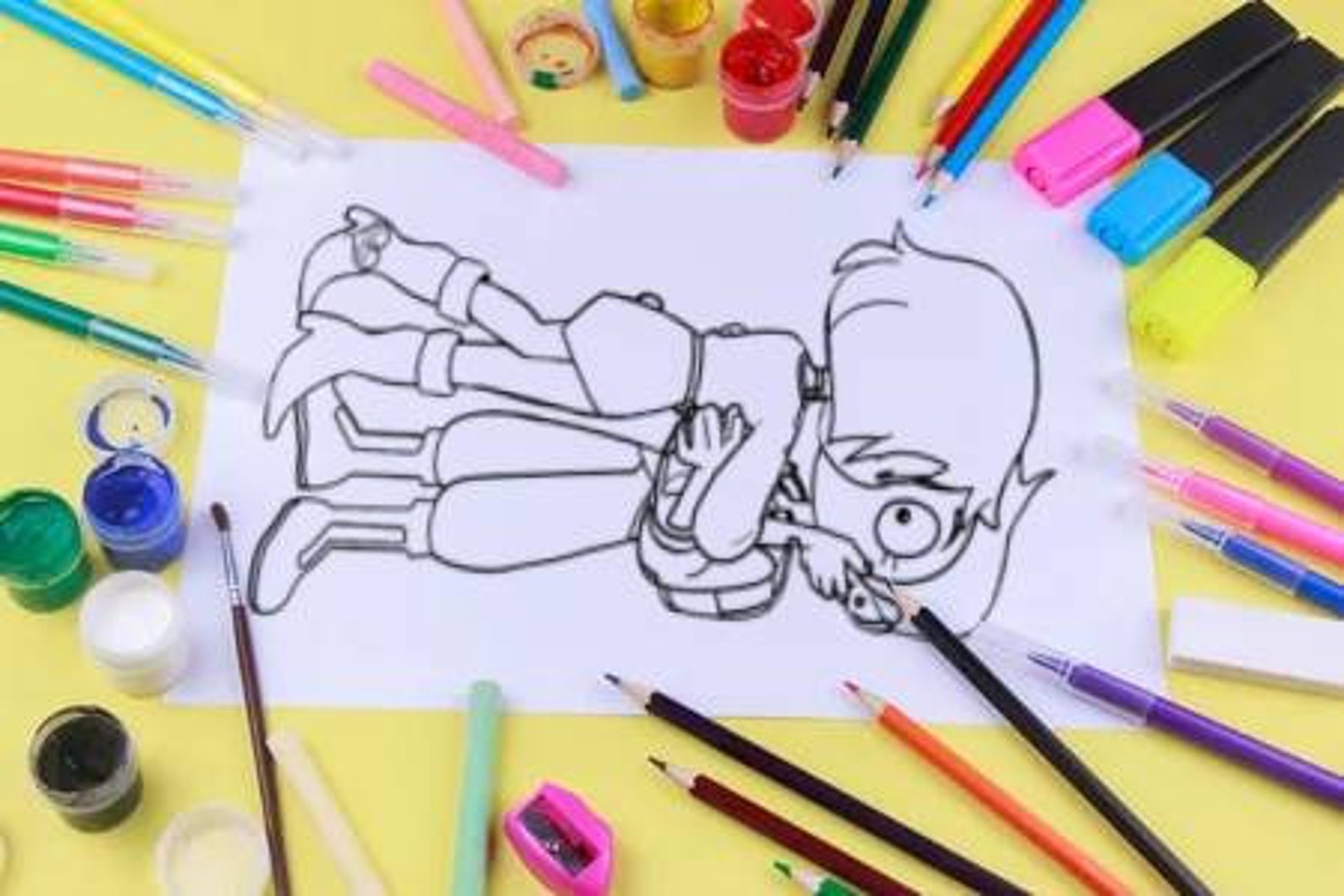 Lumity Kiss Colouring Page by Obscurely Oriana - Etsy Canada