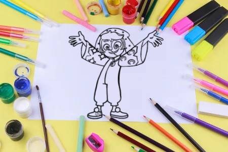 The Collector Colouring Page - Etsy