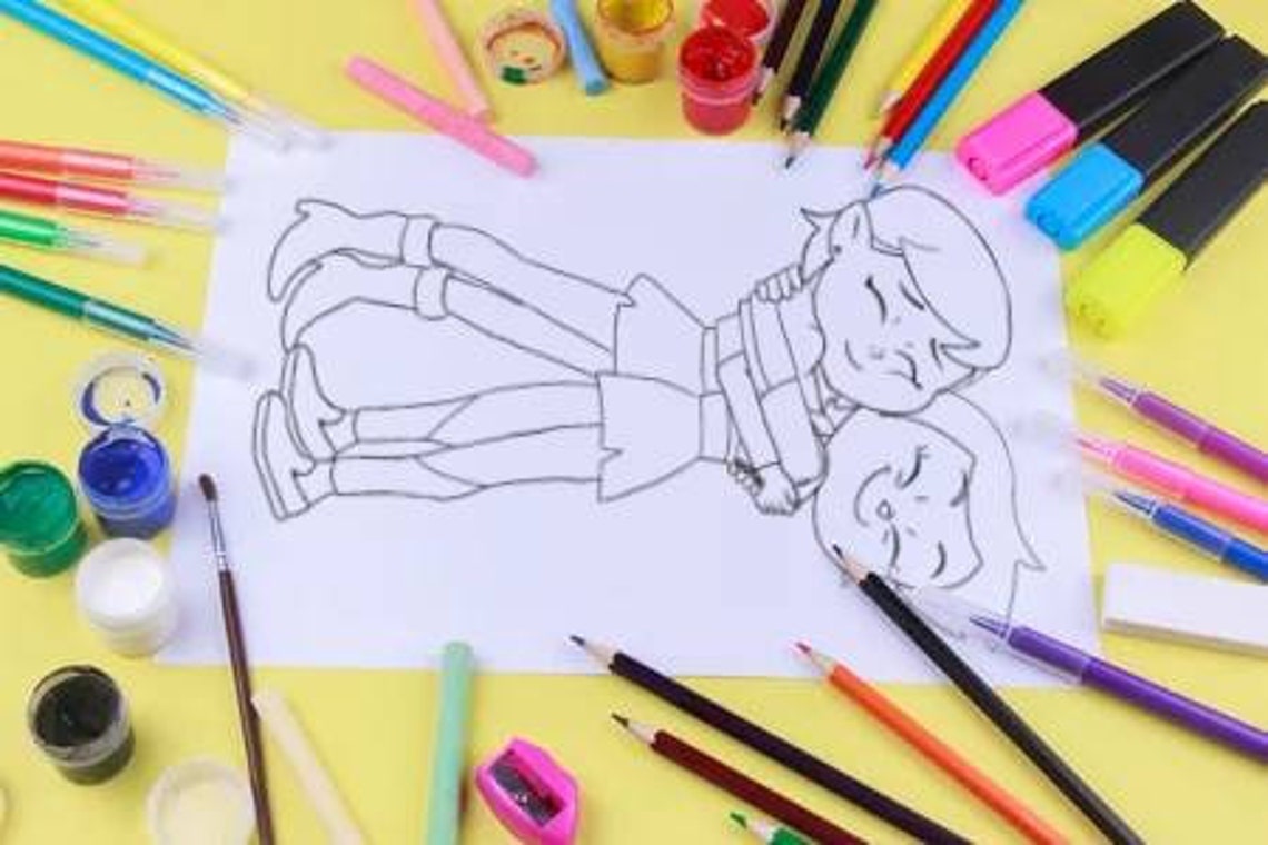 Lumity Colouring Page Hug the Owl House Season 2 Luz - Etsy