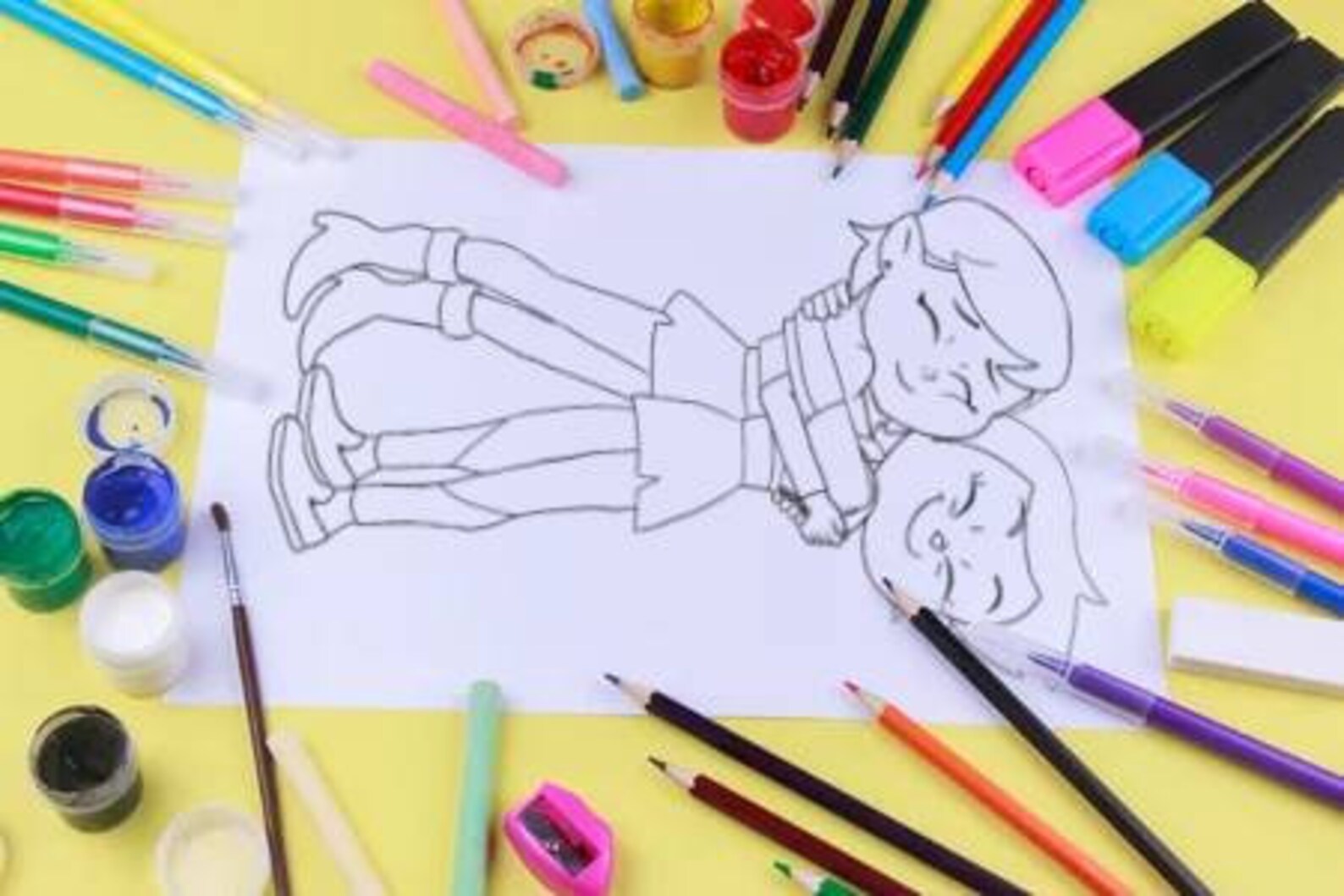 Lumity Colouring Page Hug the Owl House Season 2 Luz - Etsy