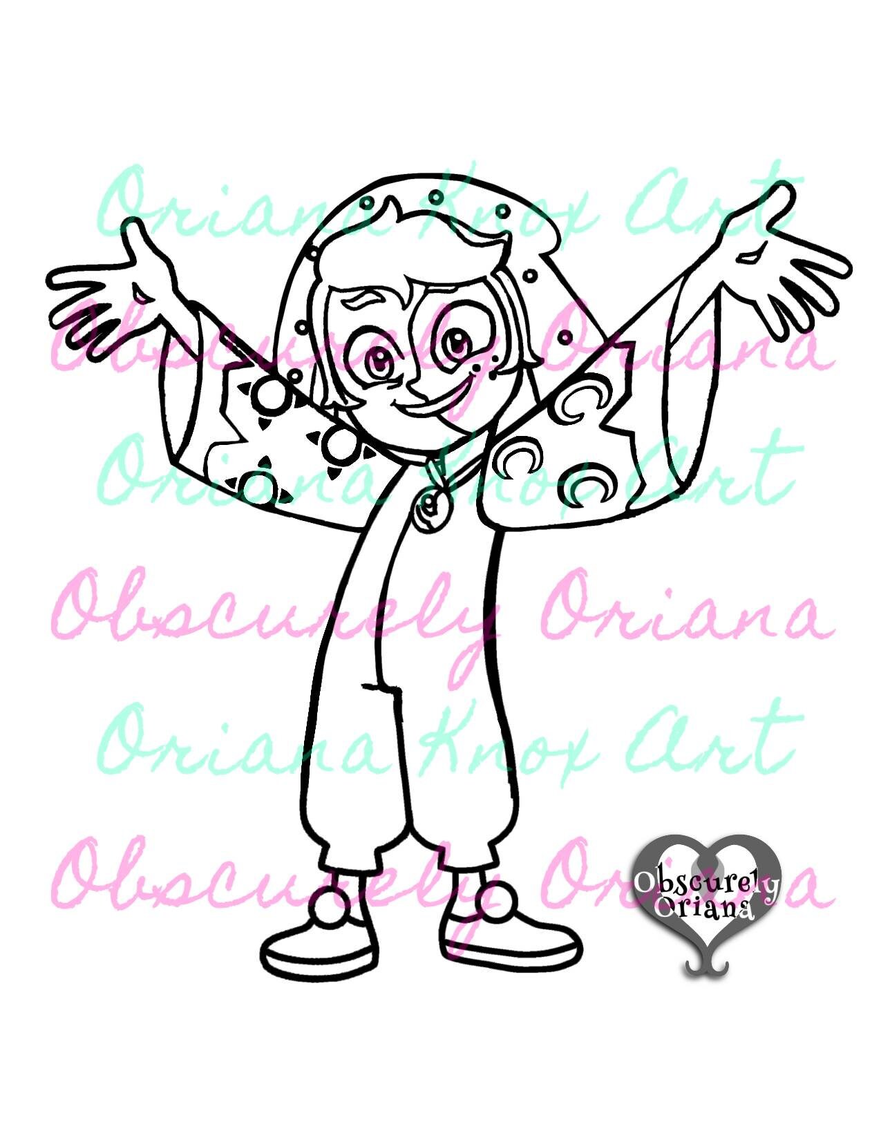 The Collector Colouring Page - Etsy