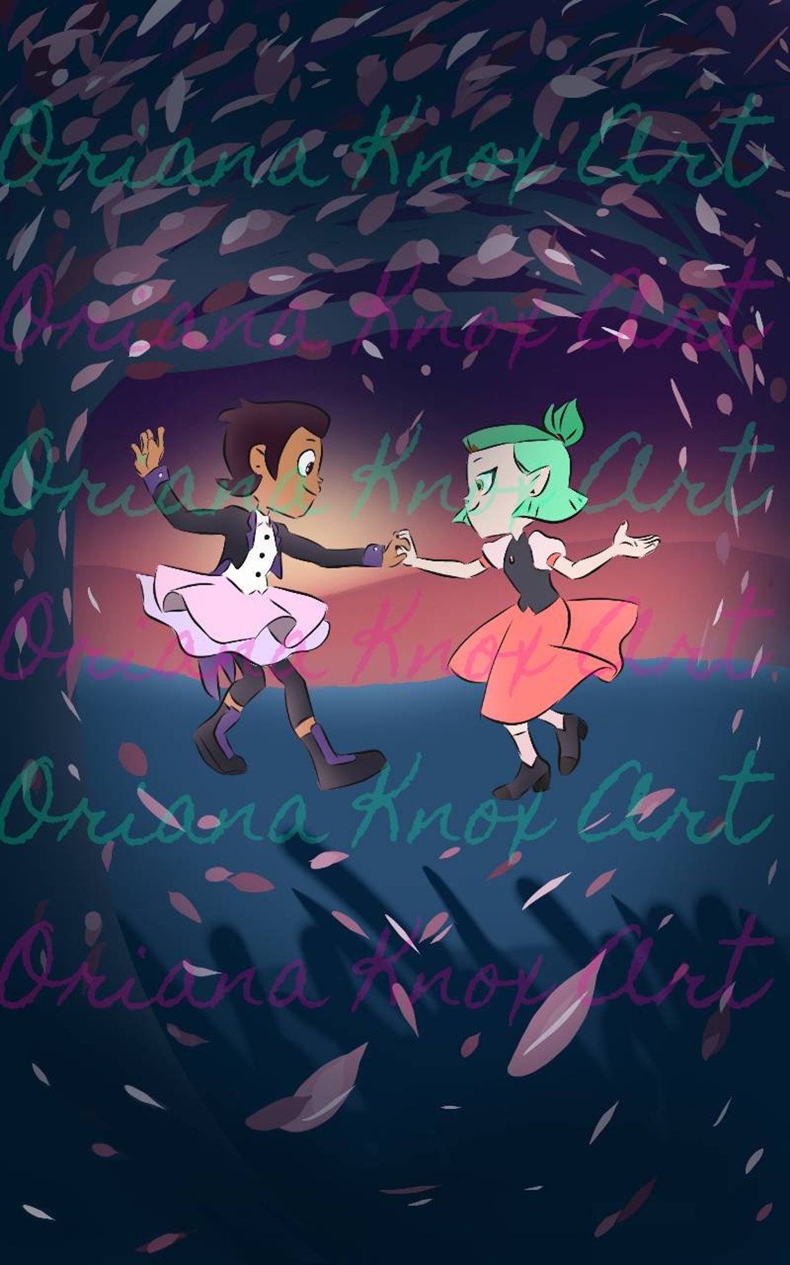 Lumity Colouring Page, Grom Dance, the Owl House Season 1, Luz Noceda ...