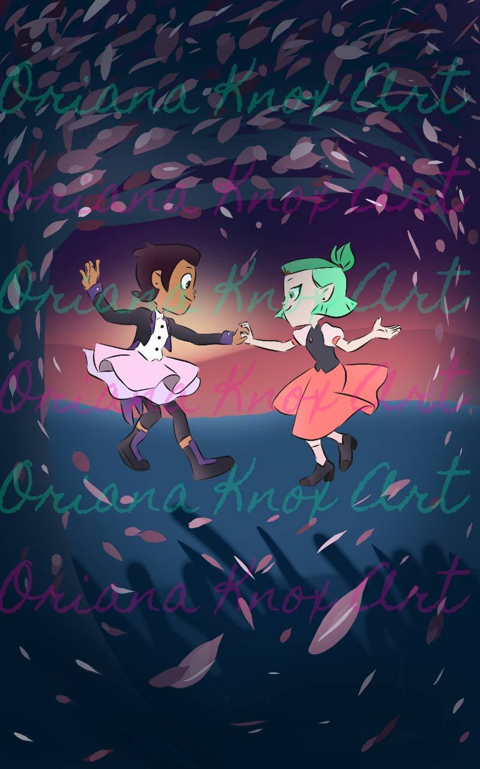 Lumity Colouring Page, Grom Dance, the Owl House Season 1, Luz Noceda ...