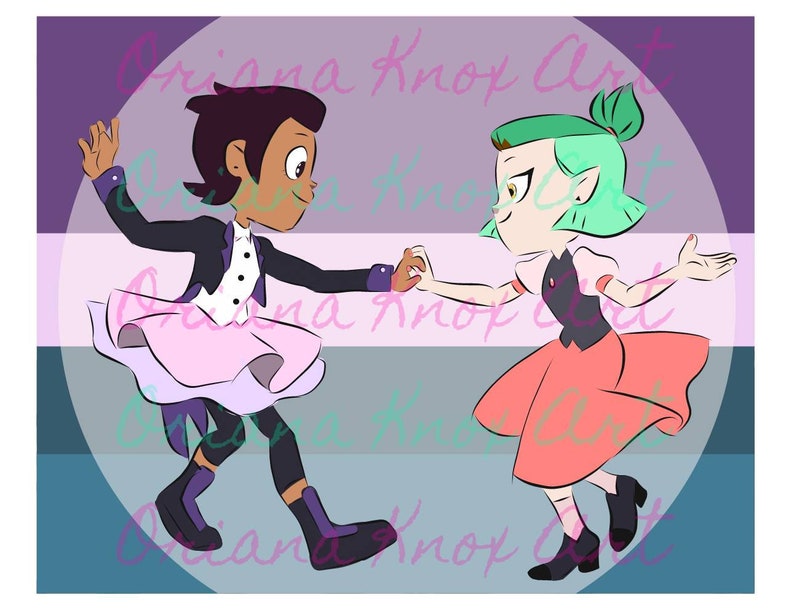 Lumity Colouring Page, Grom Dance, the Owl House Season 1, Luz Noceda ...