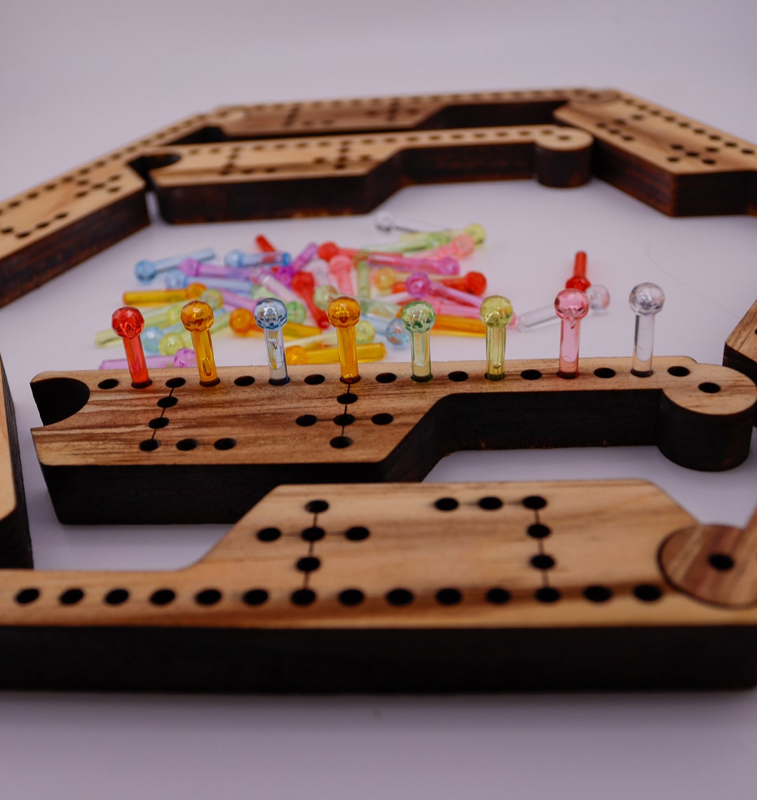 Travel Sized Pegs and Jokers Card Game With Box. With 6 Pegs per Board ...