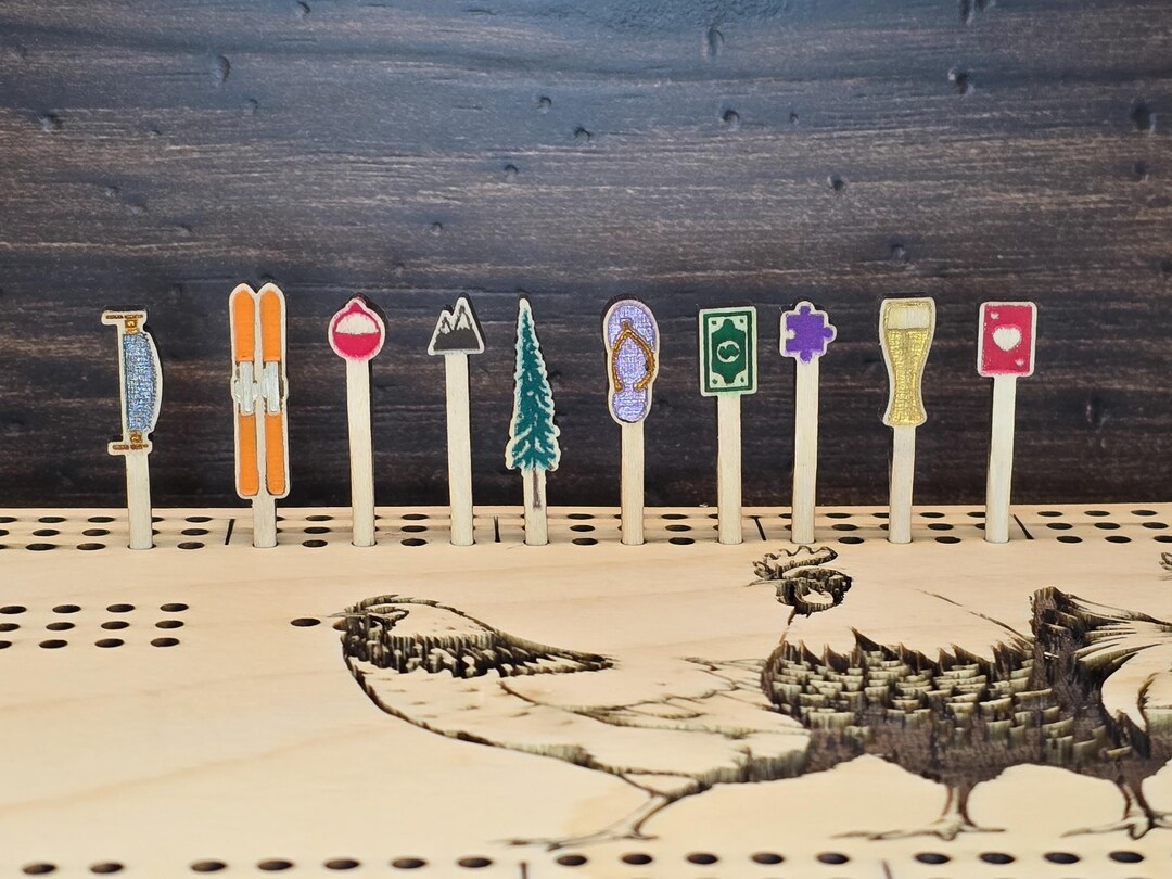 Fun Shaped Cribbage Board Pegs - Etsy