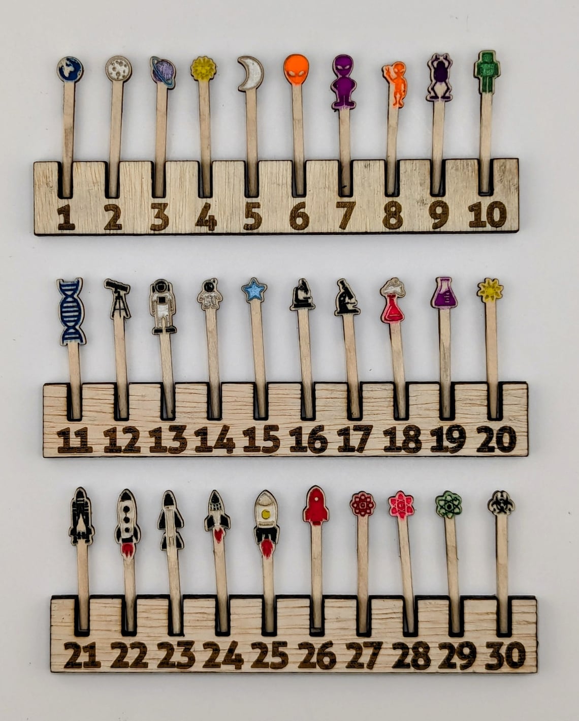 Space & Science Shaped Shaped Cribbage Board Pegs - Etsy
