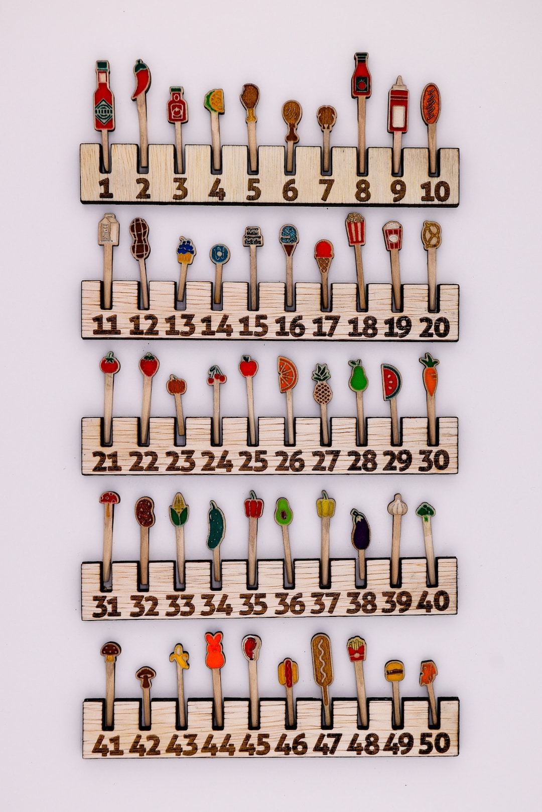 Food & Beverage Shaped Cribbage Board Pegs - Etsy
