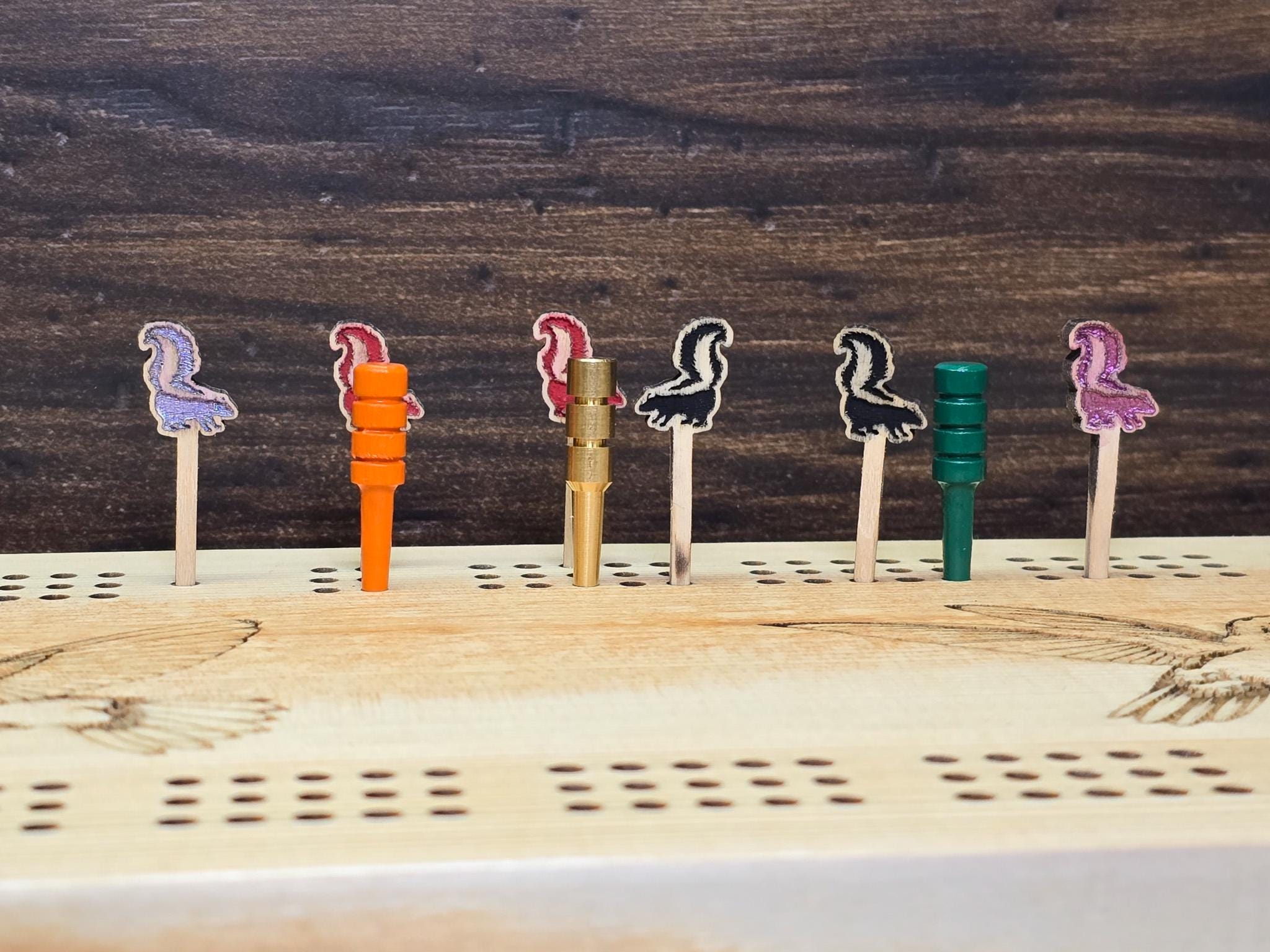 Oversized 2 Sided Skunk Shaped Cribbage Pegs. Celebrate Your Dominance ...
