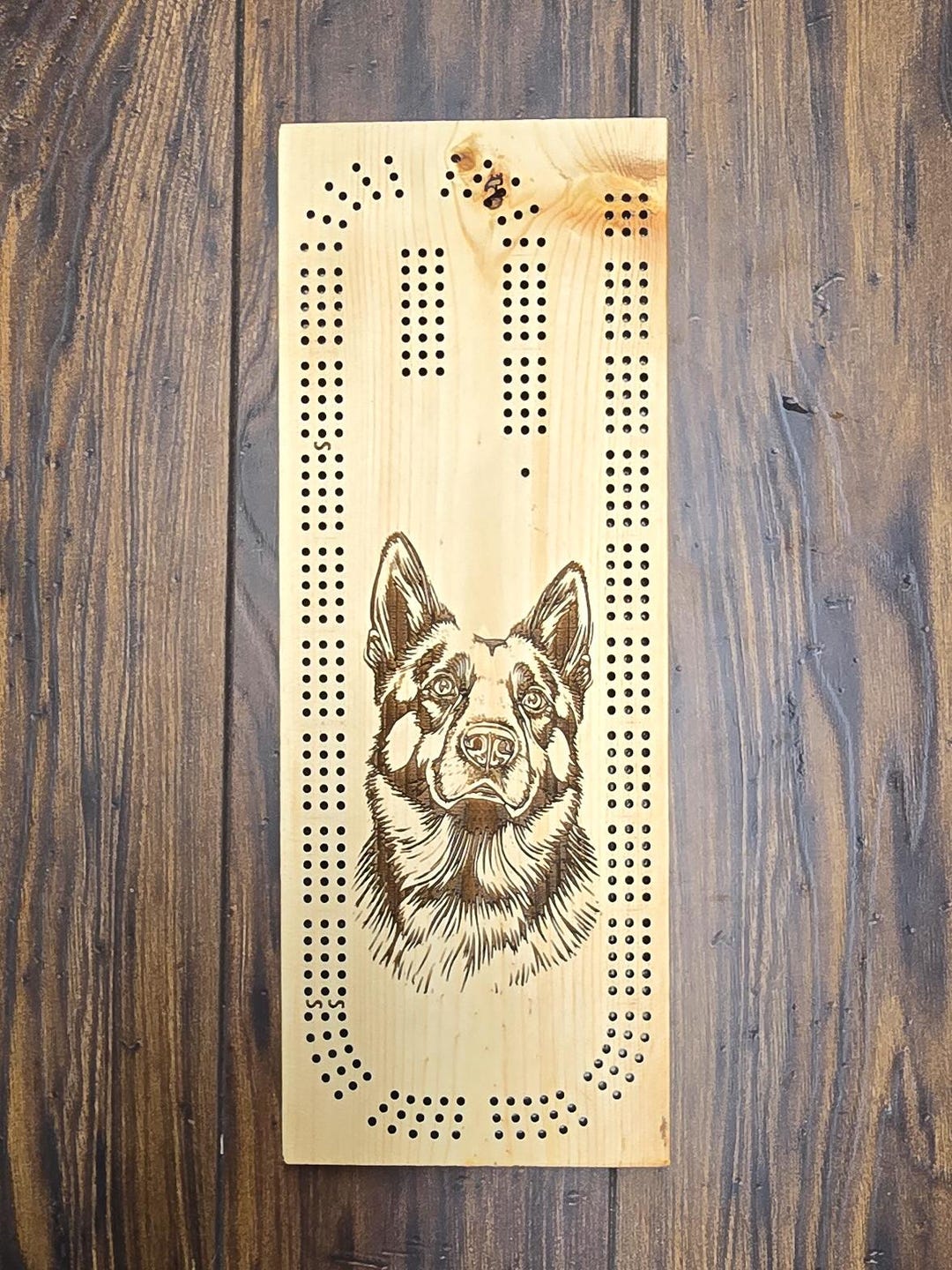 Dog, 3 Track Cribbage Board - Etsy
