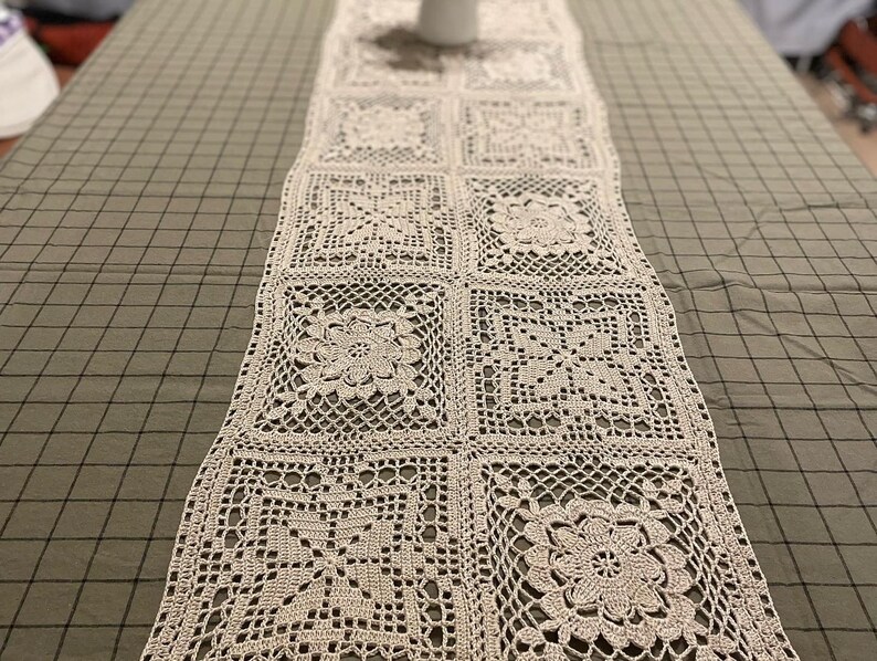 Crochet Table Runner, Handmade Home Decorations, Delicate Lace ...