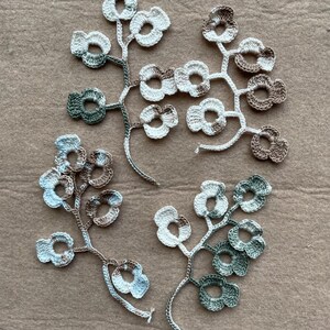 Set of 23 Crochet Floral Motifs , Irish Crochet Motifs - Etsy