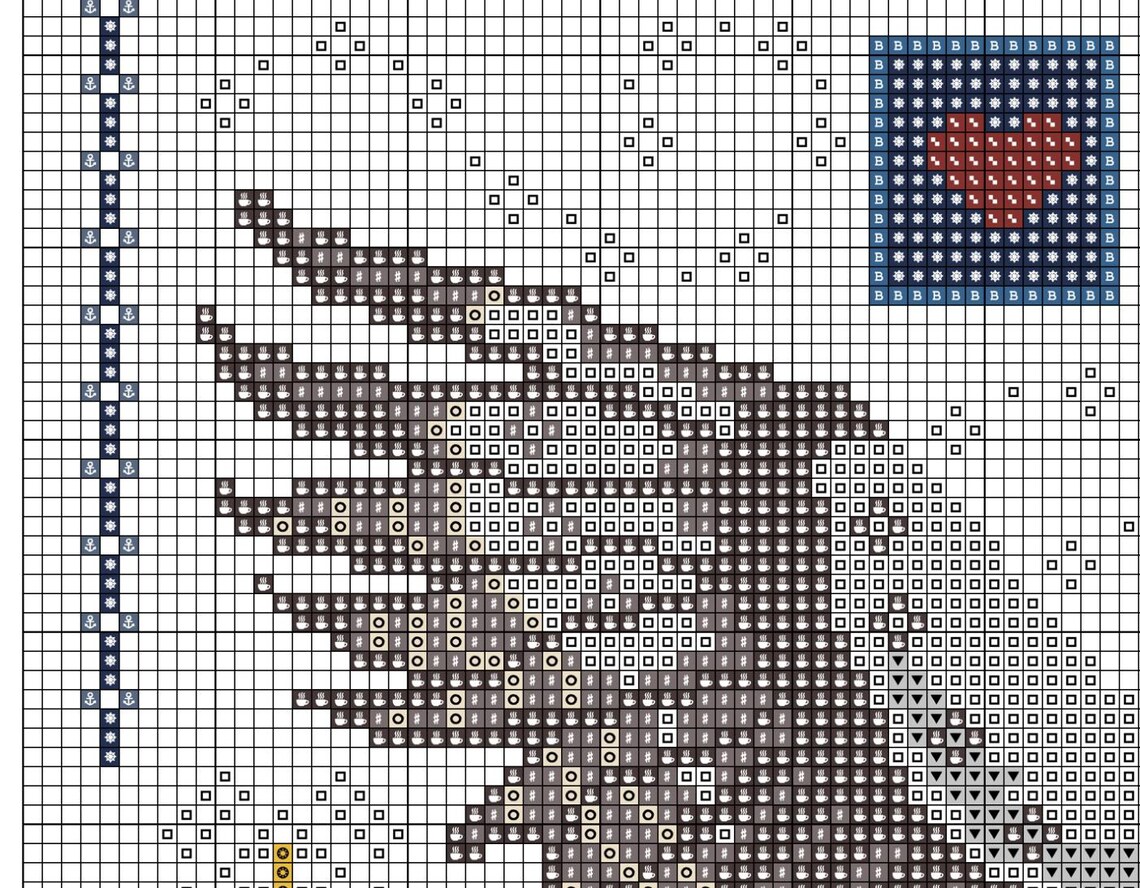 Osprey Oranges Cross-stitch PDF Pattern - Etsy