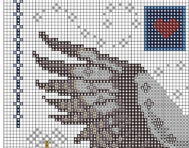 Osprey Oranges Cross-stitch PDF Pattern - Etsy
