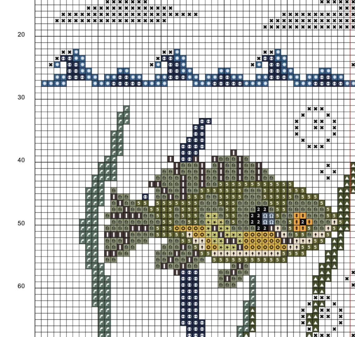 Diving Loon Cross Stitch Pattern PDF - Etsy