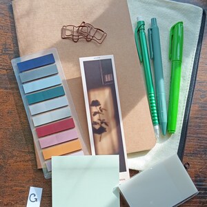Deluxe Book Annotation Kit, You Choose Colour Set, Highlighter, Pen ...