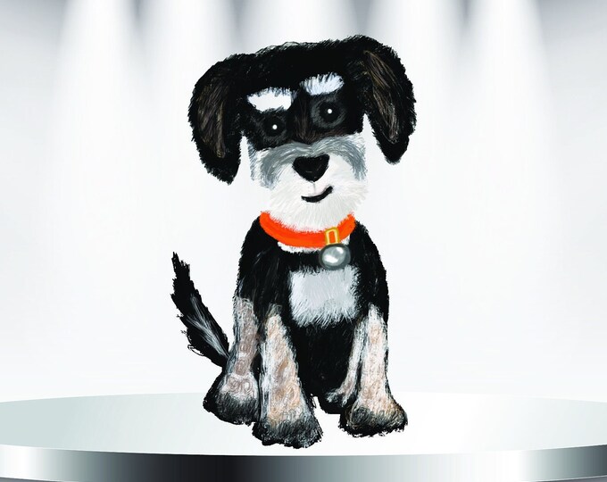 Schnoodle Drawing SVG PNG JPG Dxf for Sublimation - Etsy